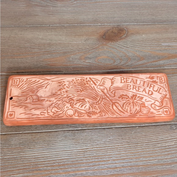 Kitchen | Vintage 1993 Beautiful Bread Terra Cotta Clay Bread Warming ...